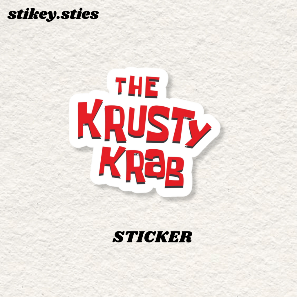 Jual STICKER SPONGEBOB THE KRUSTY KRAB AESTHETIC BRAND ANTI AIR VINYL ...