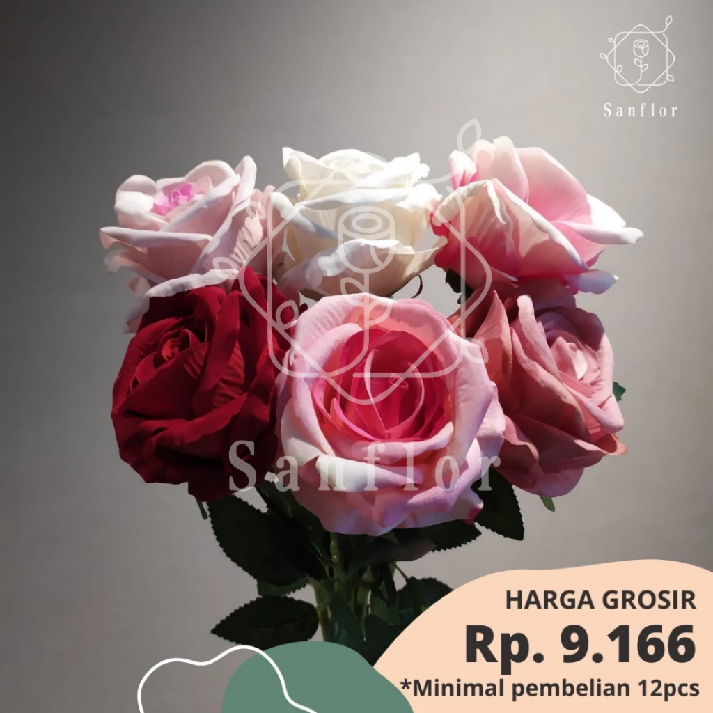 Jual BUNGA MAWAR K1 /Bunga Mawar Artificial/ Dekorasi Pernikahan ...