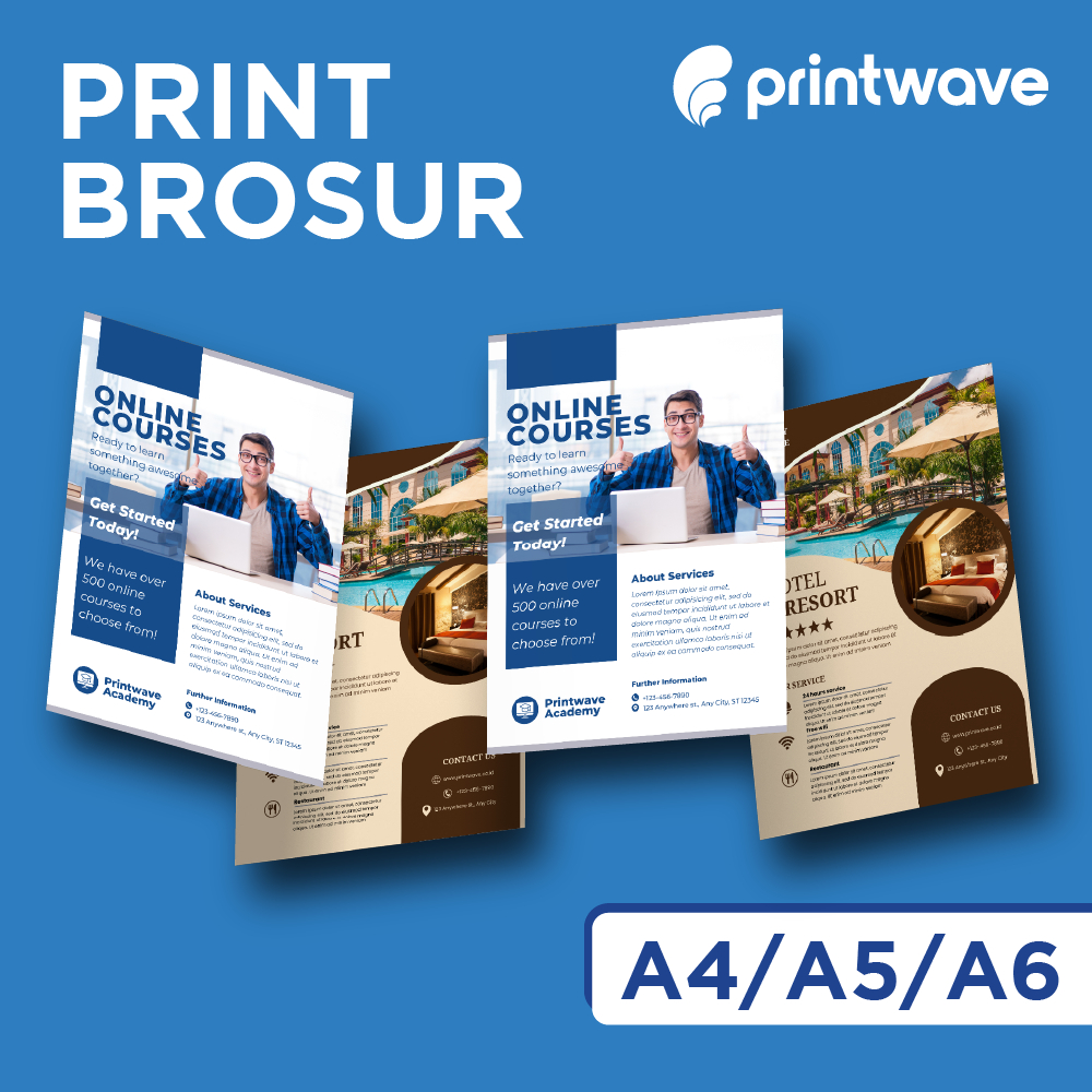 Jual Print Brosur Satuan Custom A4/A5/A6 | Print Flyer Premium | Cetak ...