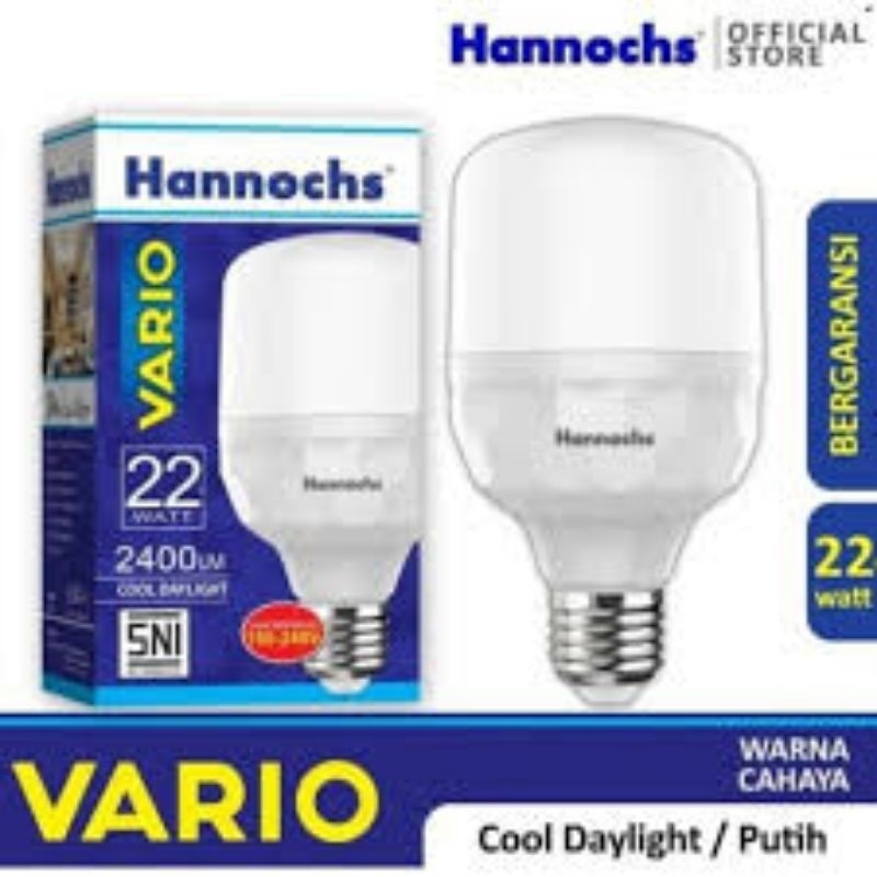 Jual Hannochs Lampu Led 22 watt Cahaya Putih Hemat Energi hingga 50% dibandingkan dengan Lampu ...