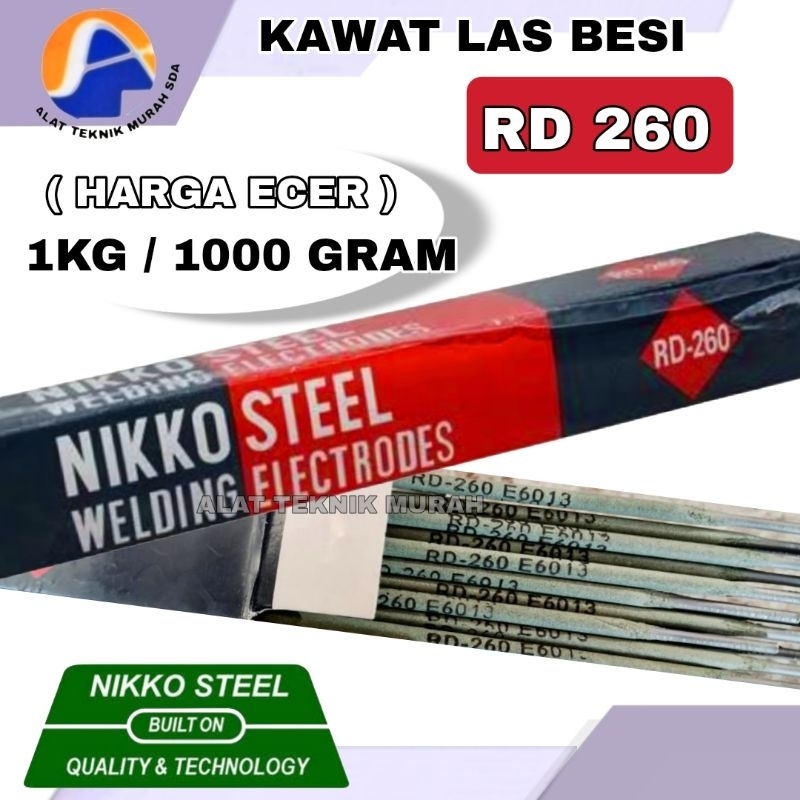 Jual Kawat Las 1.6mm 2mm 2.6mm 1Kg NIKKO STEEL RD260 / Kawat Las Besi NIKKO RD 260 - Nikko Steel ...