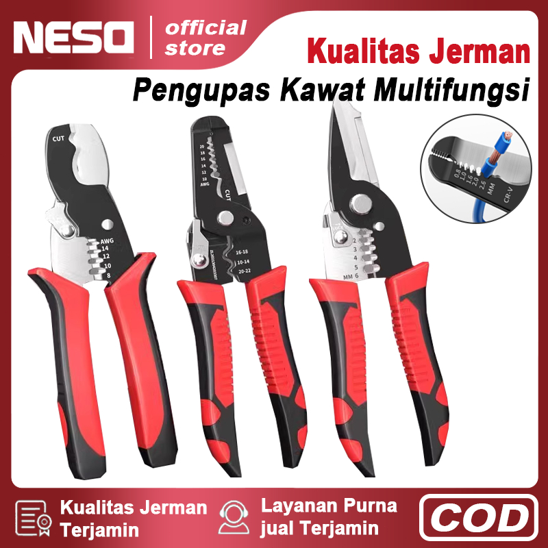 Jual NESO German Tool Tang Kupas Potong COD Kabel 6 Inch 7 Inch ...