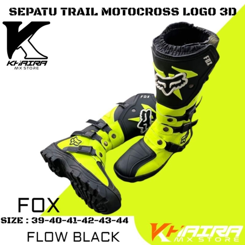Jual SEPATU TRAIL MOTOCROSS BOOTS SAFETY MX TERBARU 2025 FX logo 3D ...