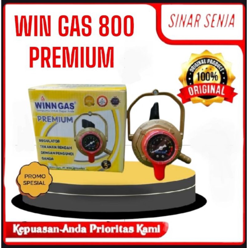 Jual REGULATOR WIN GAS 800 PREMIUM METER REGULATOR KOMPOR GAS TRE LOCK ...