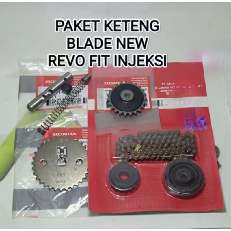Jual PAKET KETENG SET REVO FIT INJEKSI BLADE NEW GIGI SENTRIK GEAR POMPA OLI SULING TENSIONER ...