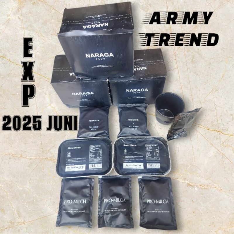 Jual PROMO SATU PAKET DUS NARAGA PLUS RANSUM TNI NASI KALENG MAKANAN ...