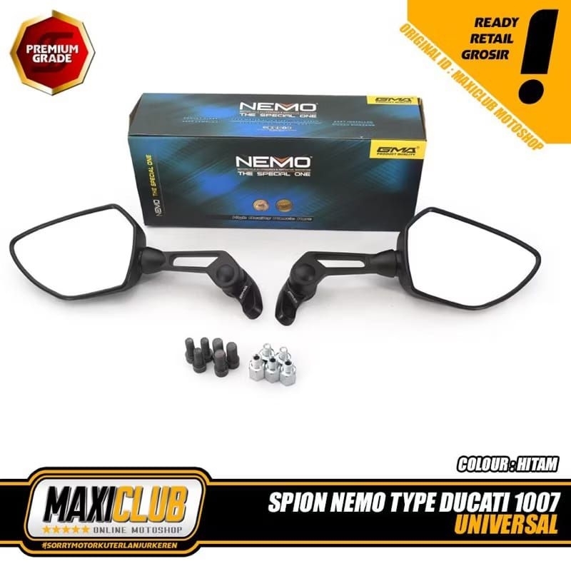 Jual Spion ducati Nemo 1007 kaca bening Nmax Aerox Pcx Adv Vario 125 ...