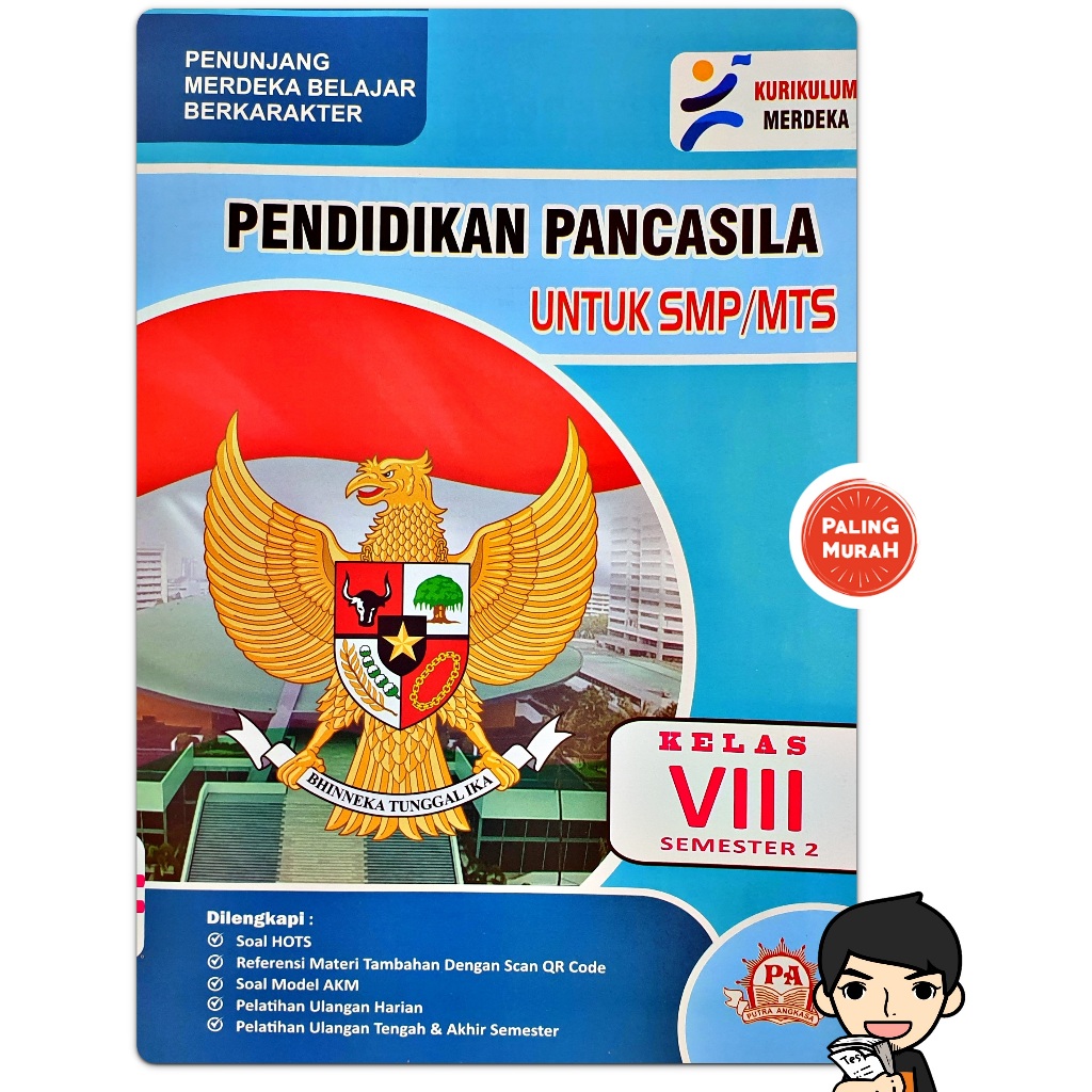 Jual LKS PENDIDIKAN PANCASILA PP PKN PPKN SMP KELAS 8 SEMESTER 2 2024-2025 KURIKULUM MERDEKA ...