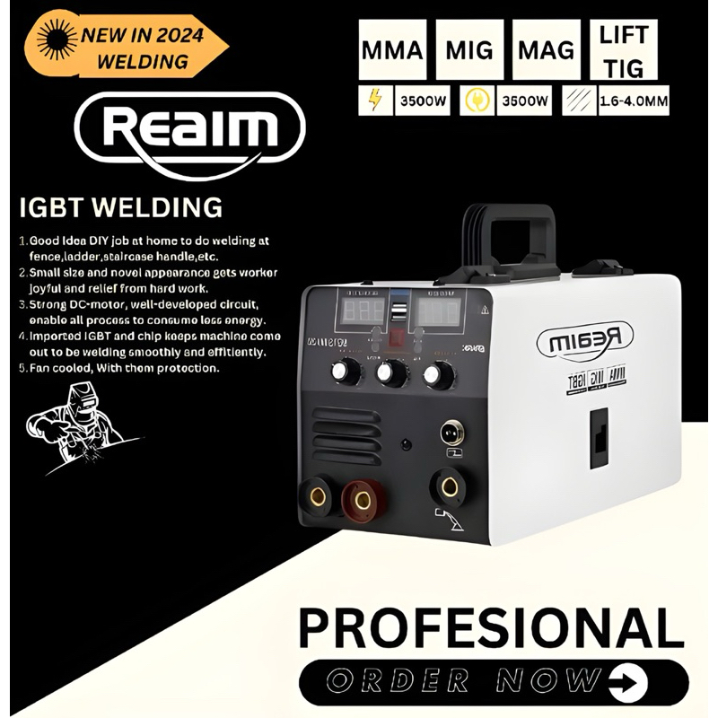 Jual COD RAEIM Mesin Las MIG Mesin pengelasan 120A IGBT 450 Watt Mesin trafo las Welding machine ...
