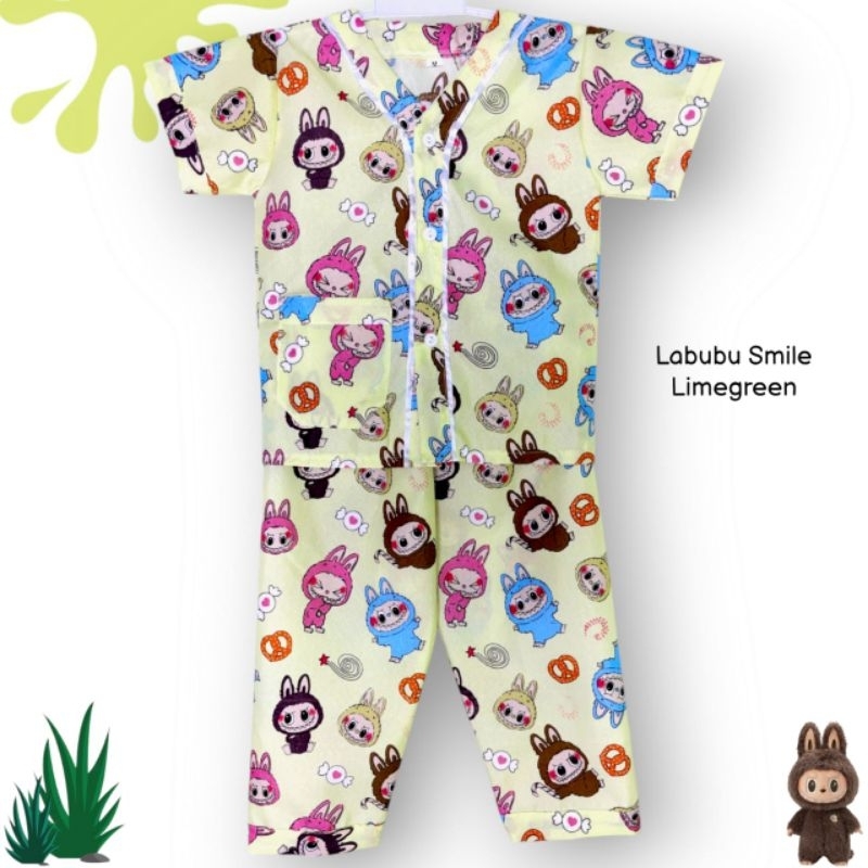 Jual PIYAMA ANAK PEREMPUAN MOTIF LABUBU USIA 1-12 TAHUN | Shopee Indonesia