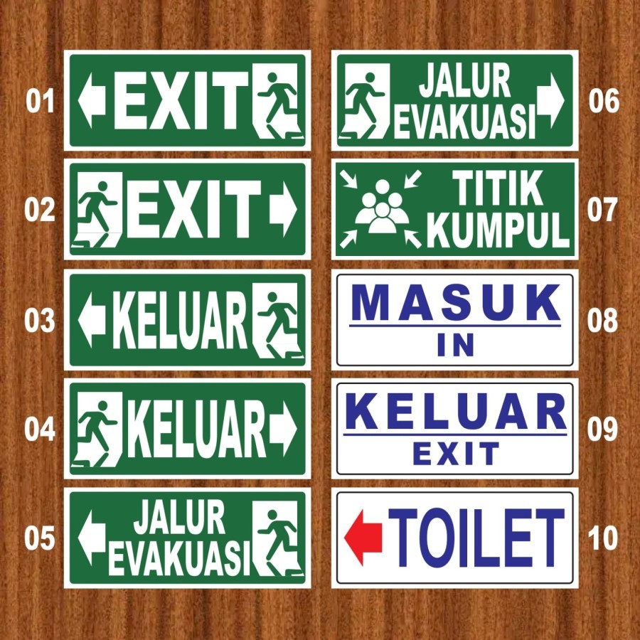 Jual Acrylic Signage | Rambu Akrilik | Sign Label Peringatan | Sticker ...
