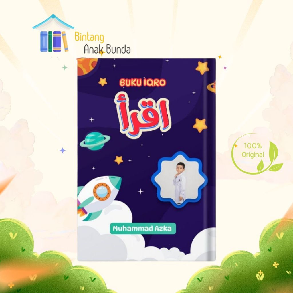 Jual Iqro Custom Tulis Nama Desain Cover Iqro Warna Custom Hard Cover ...