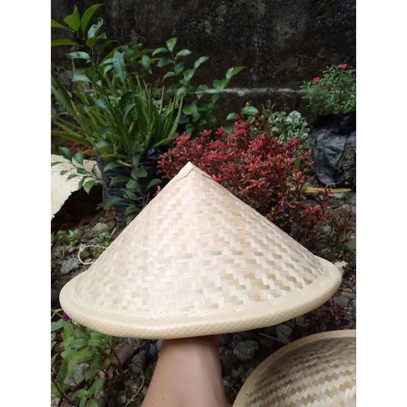 Jual Topi Petani Topi Caping Bambu Tudung Cetok | Shopee Indonesia