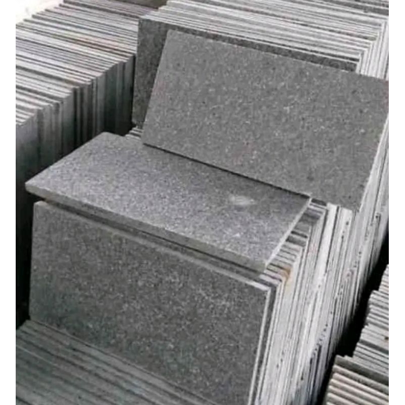 Jual Batu Alam Andesit Bakar 15x30//harga per m2 isi 22 pcs | Shopee ...