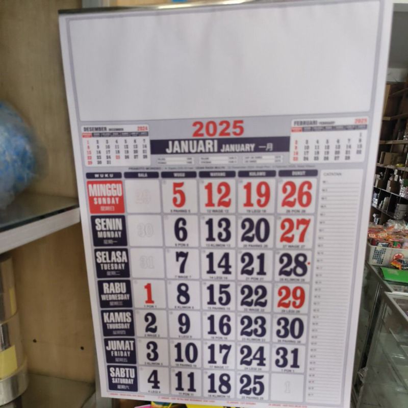 Jual Kalender Gantung Kalender Meja Kalender Duduk 2025 | Shopee Indonesia