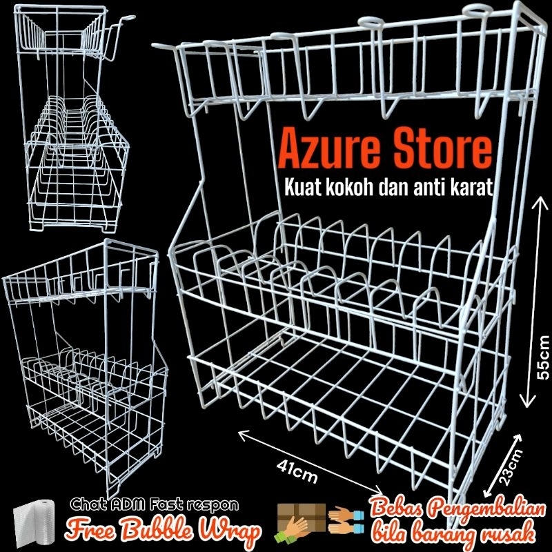 Jual Rak Piring RPL 03 Minimalis Anti karat (Gratis lap piring ...