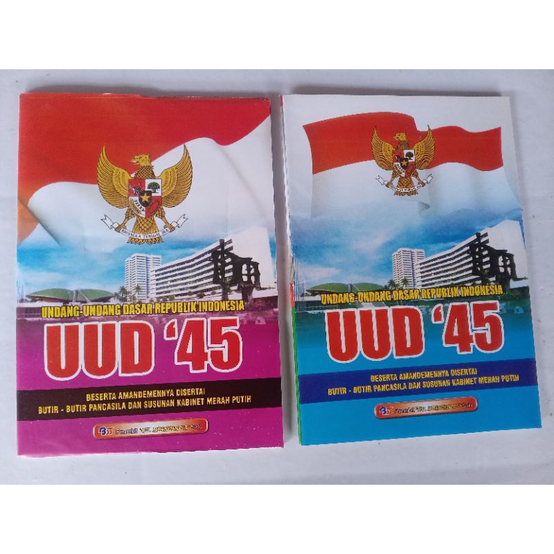 Jual undang-undang dasar republik indonesia uud 1945 beserta amandemen disertai susunan kabinet ...