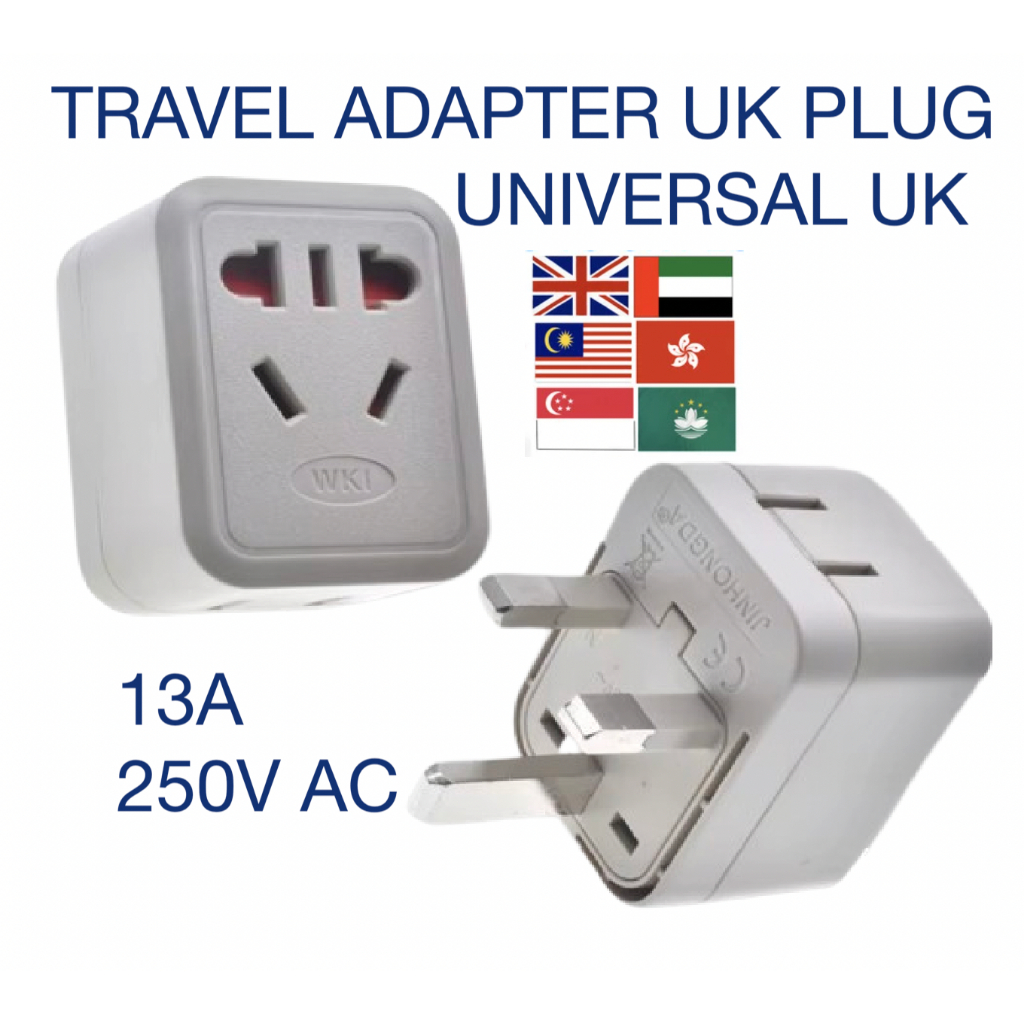 Jual Universal Colokan Steker Travel Adapter Konverter UK Arab ...