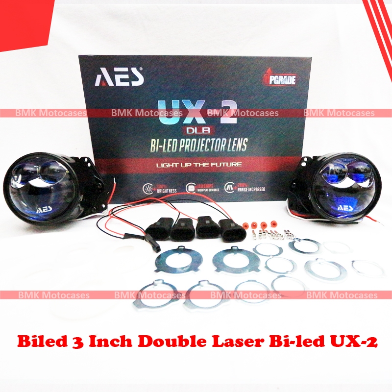 Jual Bilens LED Projector Lens Biled 3 Inch Double Laser Bi-led UX-2 ...