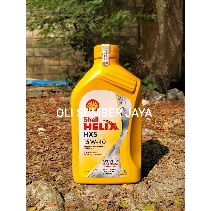 Jual Oli Mesin Shell Helix HX5 15W 40 Bisa untuk Bensin dan Diesel 1 ...