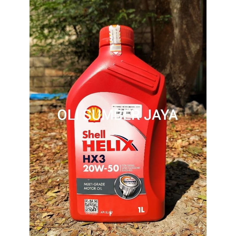 Jual Oli Mesin Shell Helix HX3 20W 50 Bisa untuk Mesin Bensin dan ...