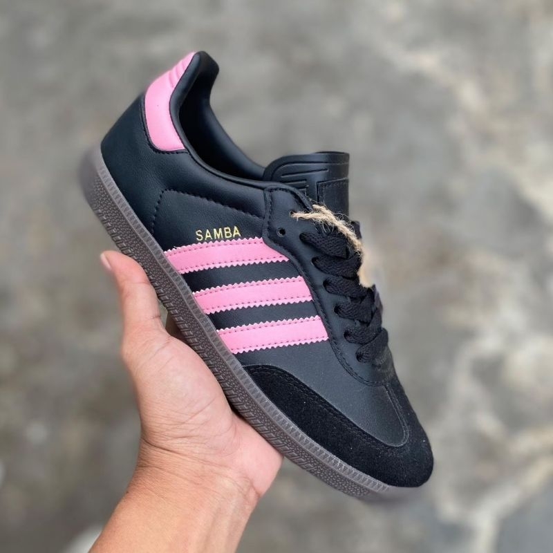 Jual READY SNICKERS ADIDAS SAMBA INTER MIAMI COLLAB MESSI (BLACK PINK ...