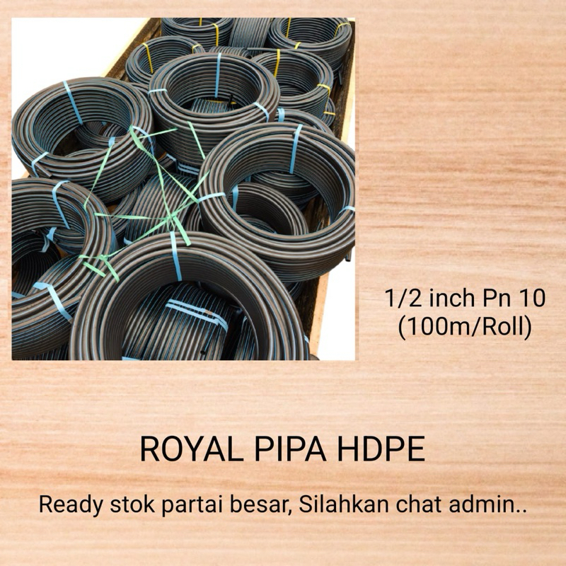 Jual selang air pipa hdpe 1/2 inch Pn 10 (100m/Roll) | Shopee Indonesia