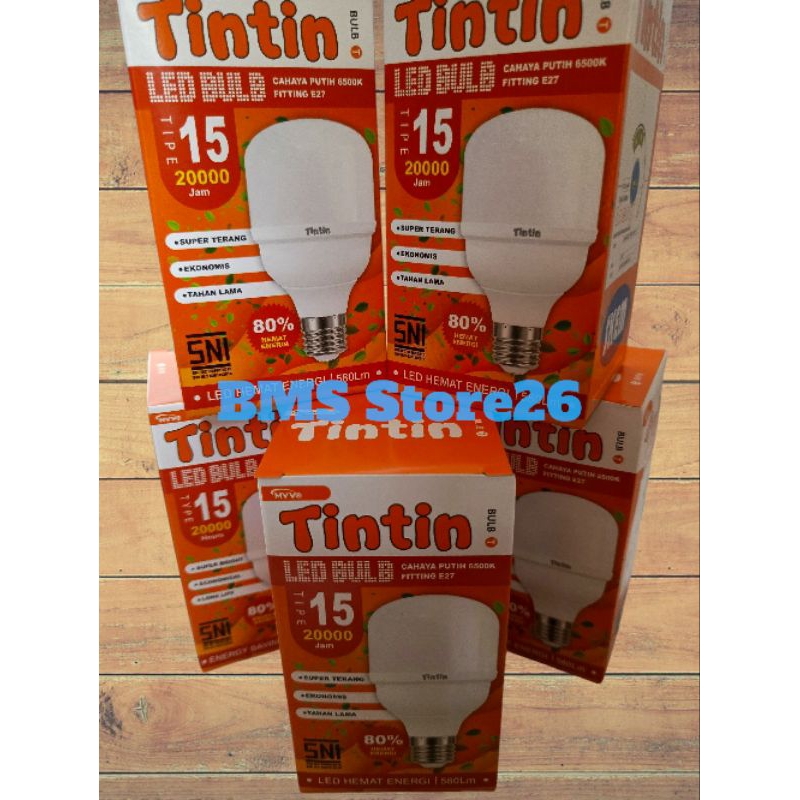Jual Lampu Tintin - Lampu LED Tintin 15 Watt - 1 Pack Isi 10 Pcs | Shopee Indonesia