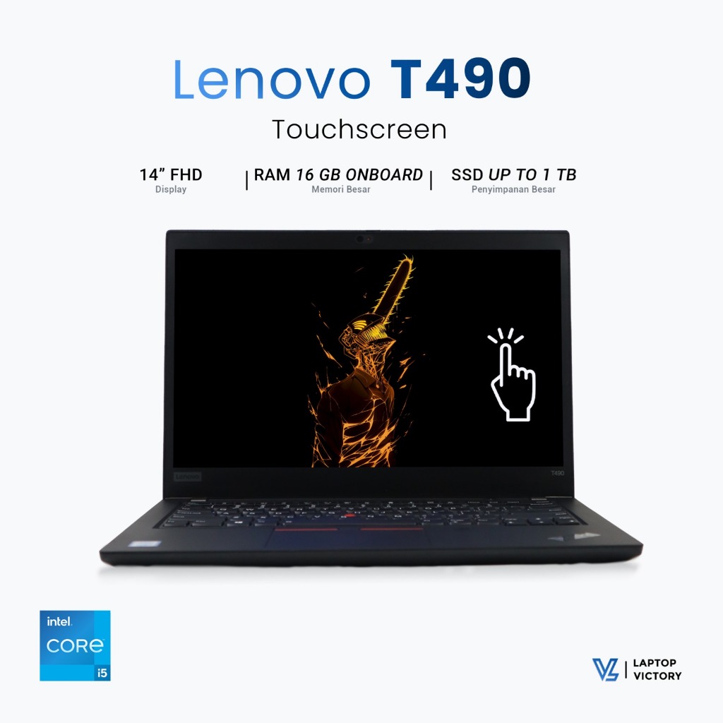 Jual Lenovo T490 Touchscreen Intel Core i7 Gen 8 | Laptop Touchscreen ...