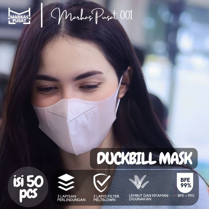 Jual masker Duckbill isi 50pcs duckbill 3ply masker duckbill facemask ...