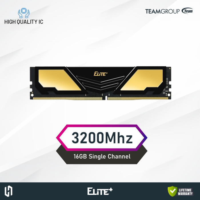 Jual Team Elite Plus DDR4 16GB 3200Mhz Single Channel Longdim RAM PC ...