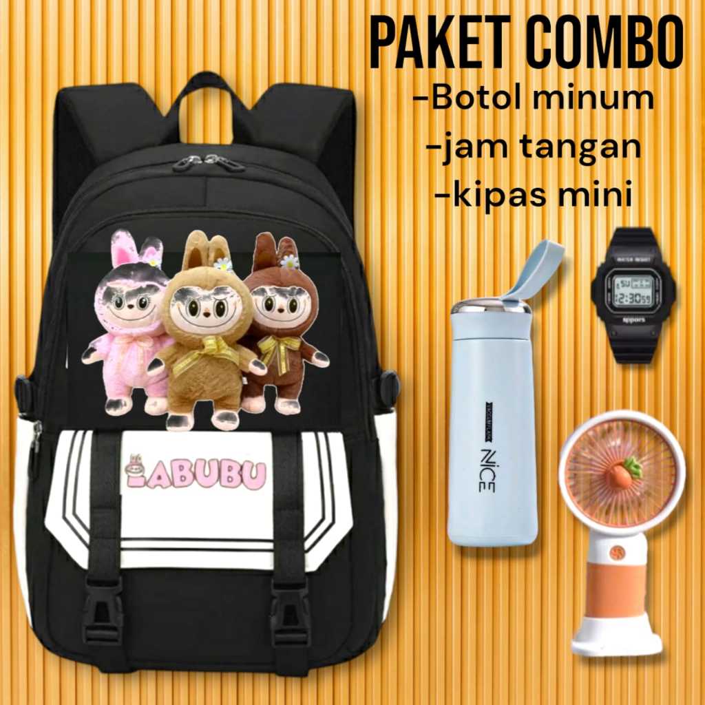 Jual TAS VIRAL LABUBU YANG TRENDING BUAT SEKOLAH BELI 1 DAPAT FRE 3 AITEM TAS SEKOLAH ANAK ...