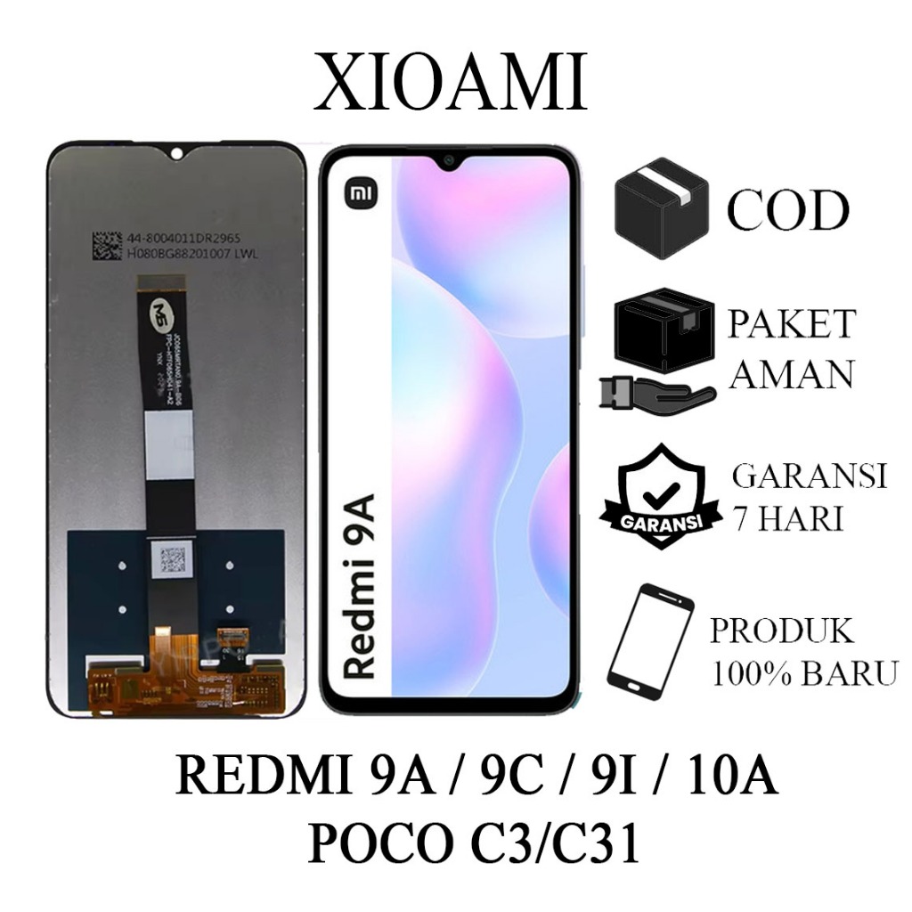 Jual ORIGINAL LCD TOUCHSCREEN REDMI 9A / 9C / 9l / 10A Xiaomi POCO C3 ...