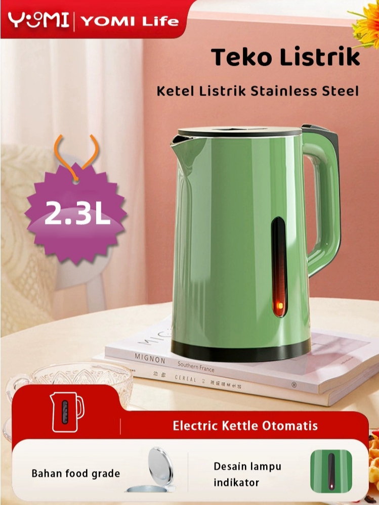 Jual Teko Listrik Stainless 2.3 liter Electric Kettle Pemanas Air ...