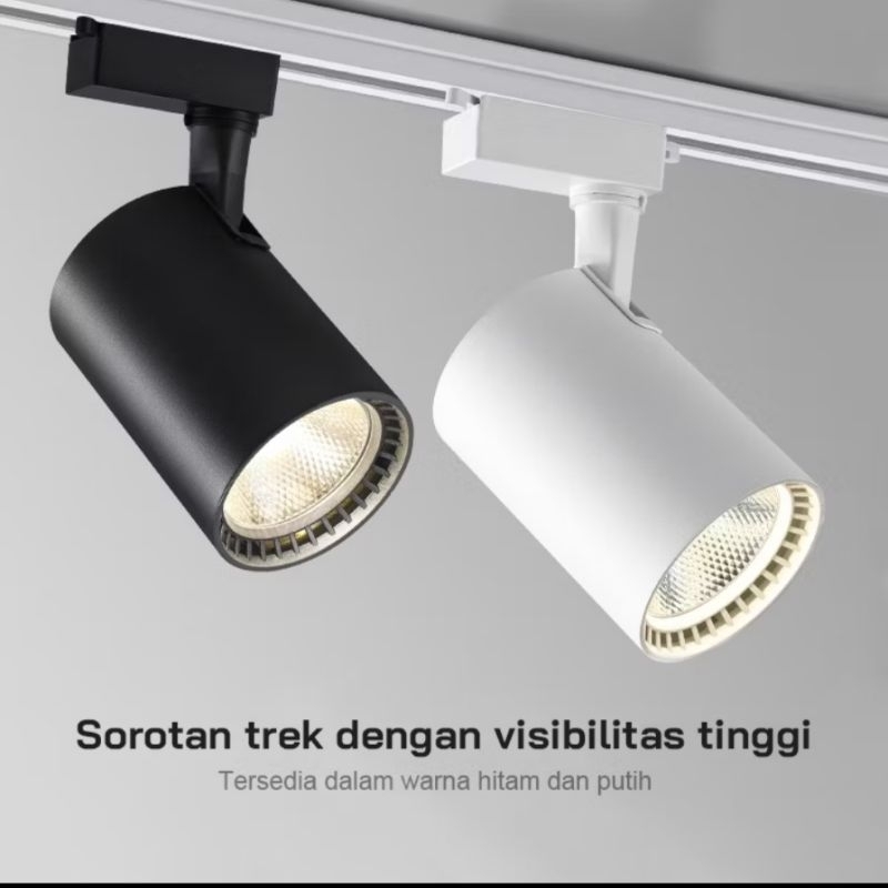 Jual LAMPU RELL TRACK LED SOROT LAMPU SOROT TRACKLIGHT REL SPOTLIGHT 10W | Shopee Indonesia
