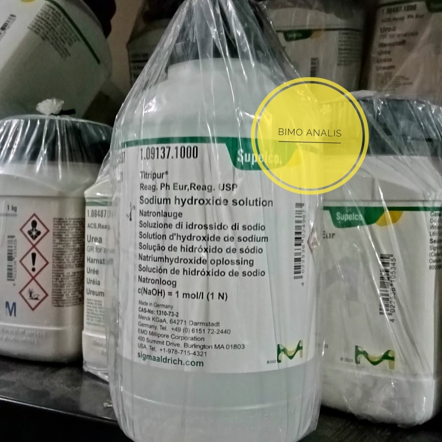 Jual Sodium Hydroxide Solution 1L MERCK 109137 / Larutan NAOH | Shopee ...