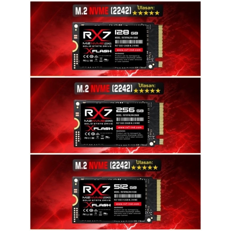 Jual SSD RX7 M.2 NVME 2242 128GB - 256GB - 512GB PCIe Gen3 x4 Garansi ...