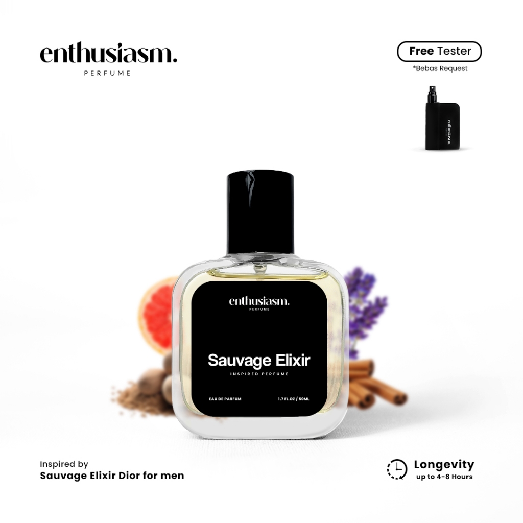 Jual Enthusiasm - Inspired Perfume Savage Elixir Eau de Parfum - Parfum Pria Woody Aromatic ...