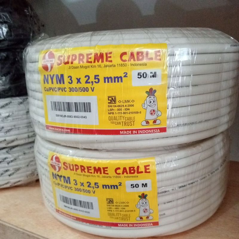 Jual KABEL SUPREME NYM 3X2,5MM 2X2,5MM 3x1,5MM | Shopee Indonesia