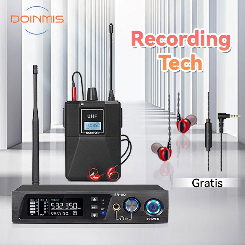 Jual ⚡GRATIS EARPHONE⚡UHF Wireless In Ear Monito System FREE 1 ...