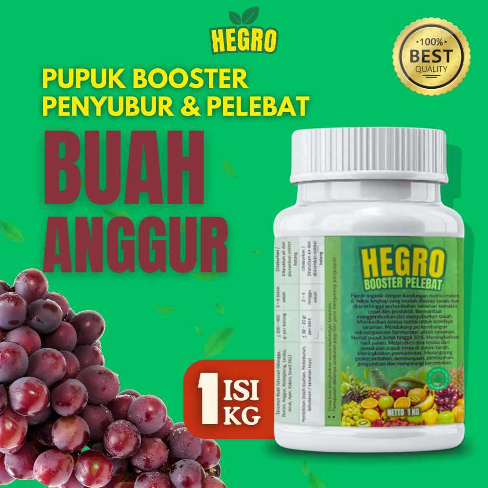 Jual Pupuk Boster Pelebat Tanaman Buah Anggur Penyubur Perangsang Akar ...