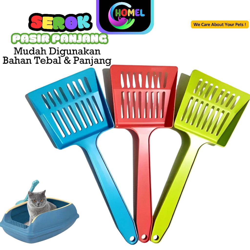 Jual Serok Pasir Kucing Alat Praktis untuk Kebersihan Kotak Pasir ...