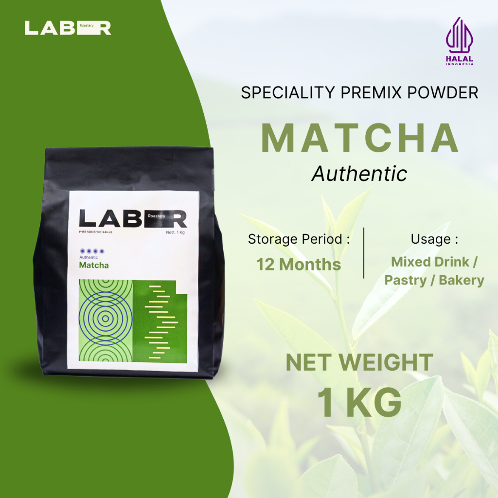 Jual LABR Bubuk Matcha Authentic 1 kg dan 500 gr - Premix Powder ...