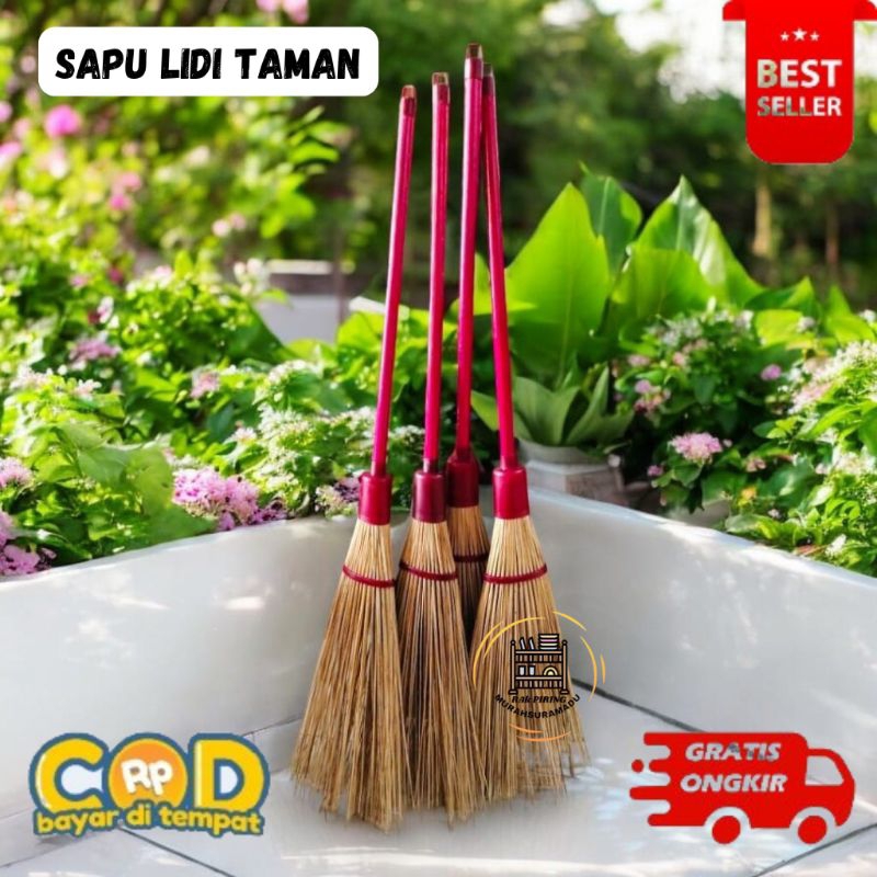 Jual [PRP] sapu lidi taman halaman pendek besar tebal | Shopee Indonesia