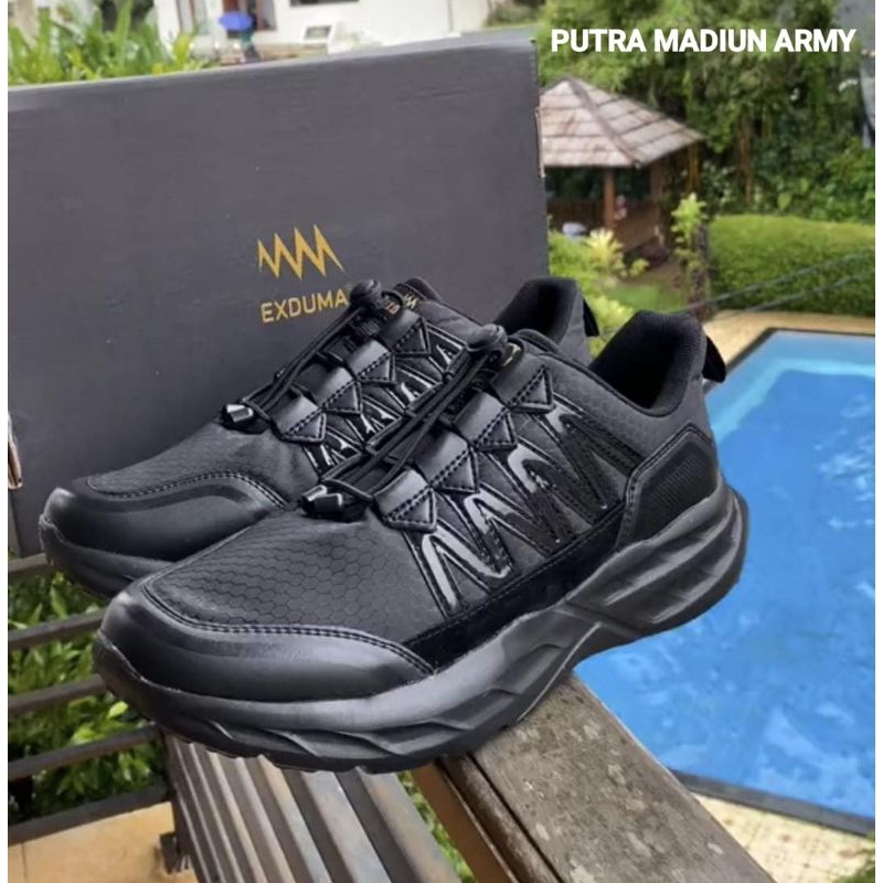 Jual SEPATU EXDUMA SUPER BLACK ORIGINAL SOL BARU / SEPATU EXDUMA TALI ...