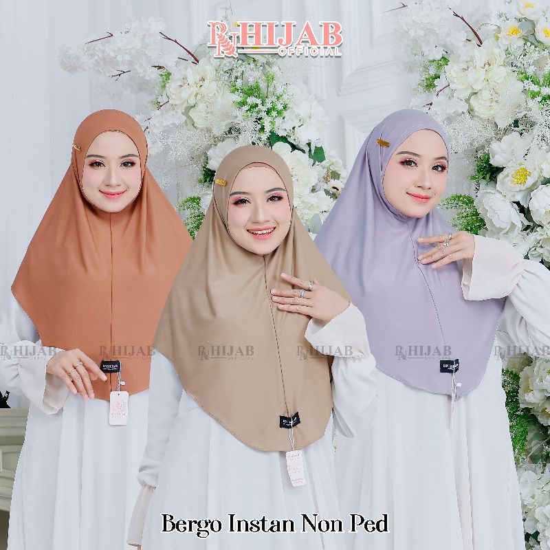 Jual Hijab 𝐁𝐞𝐫𝐠𝐨 𝐍𝐨𝐧 PED / Jilbab instan non pet Matt Jersey | Shopee Indonesia