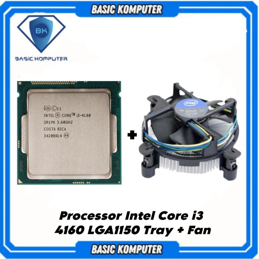 Jual PROCESSOR INTEL CORE i3 4160 3.6 GHz SOCKET LGA1150 TRAY + FAN ...