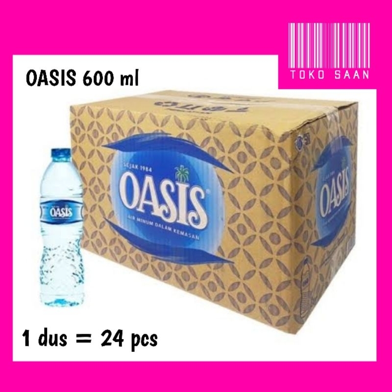 Jual OASIS BOTOL 600 ML 1 DUS ISI 24 PCS BOTOL | Shopee Indonesia
