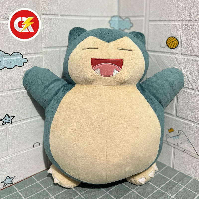 Jual Boneka Plush Size Besar Pokemon Snorlax Happy Time I love Snorlax ...