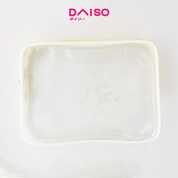 Jual Daiso PVC briefcase -PMC ivory white A5 with gusset- | Shopee ...